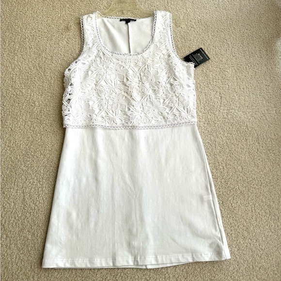 Boston Proper | Dresses | Boston Proper Lace Crochet Tank Mini Dress ...